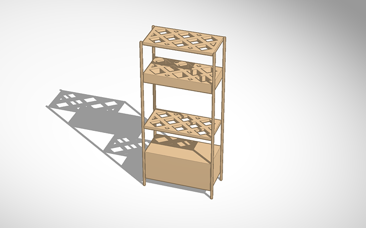 3D design Coat Rack - Tinkercad