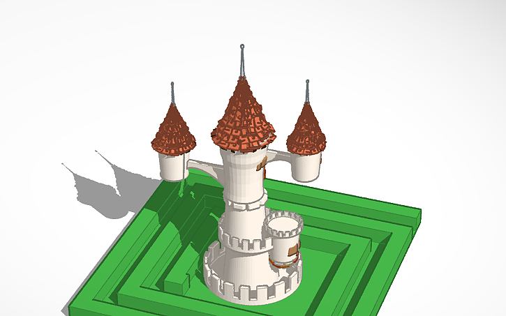 3D design tower (башня) - Tinkercad