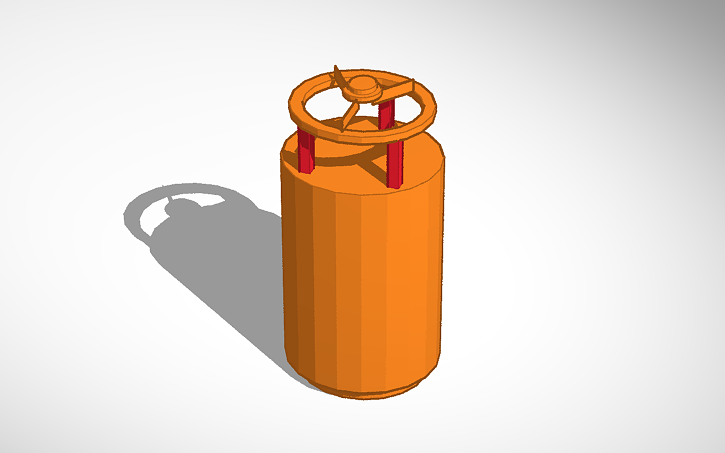 3D design Gas Cylinder - Tinkercad