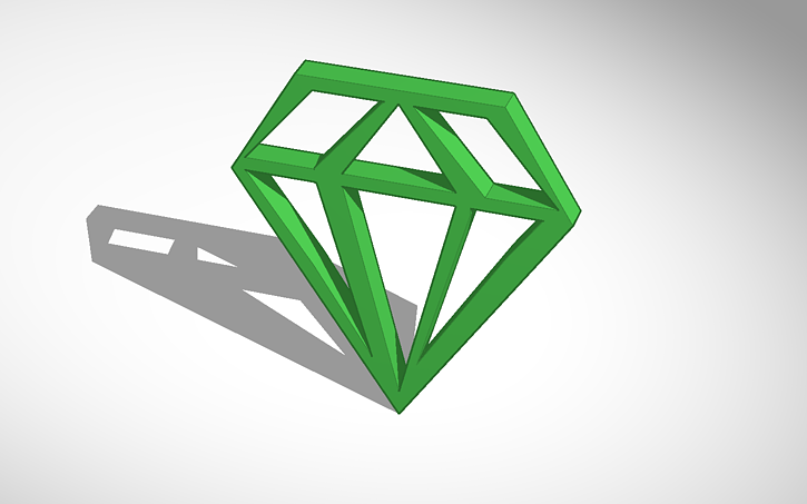 3D design diamond for projects | Tinkercad