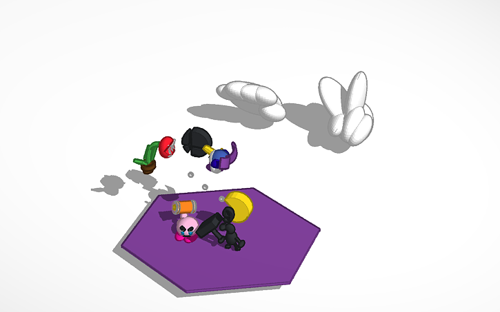 3D design smash bros 64 final destination - Tinkercad