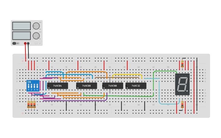 Circuit Design Problem 1 Activity 4 1 Bcd Decoder Circuit Tinkercad