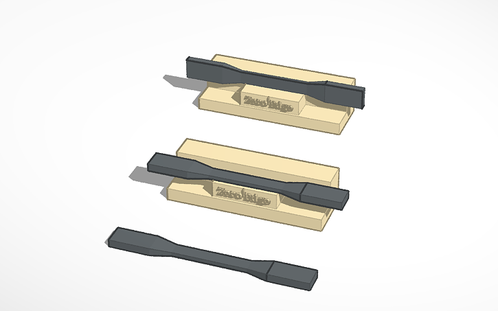 3D design Dumbbell Edge gage fixture - Tinkercad