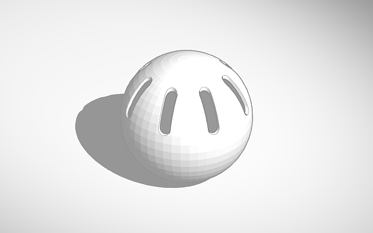 3D design Wiffle Ball (Baseball Size) - Tinkercad