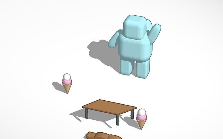 3D design Happy girl | Tinkercad