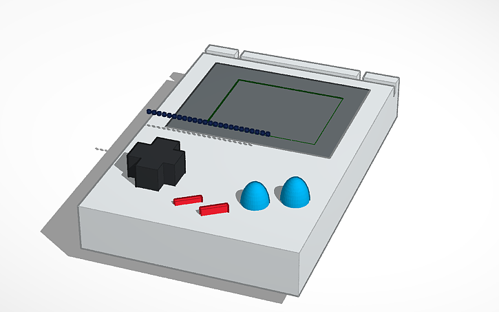 3D design Game Boy - Tinkercad