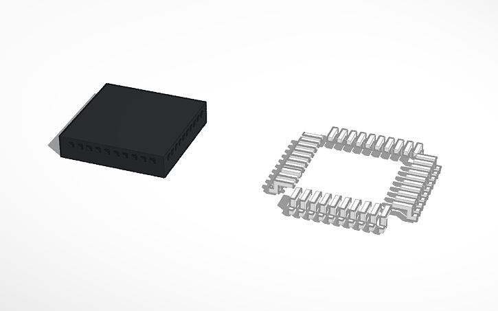 3D design microchip - Tinkercad