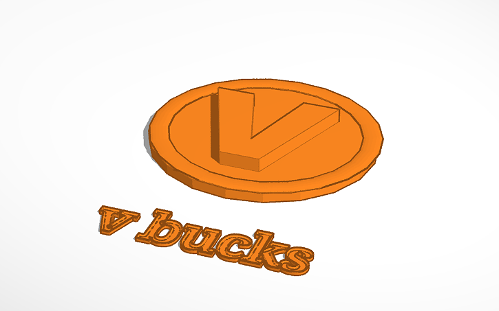 3D design v bucks - Tinkercad