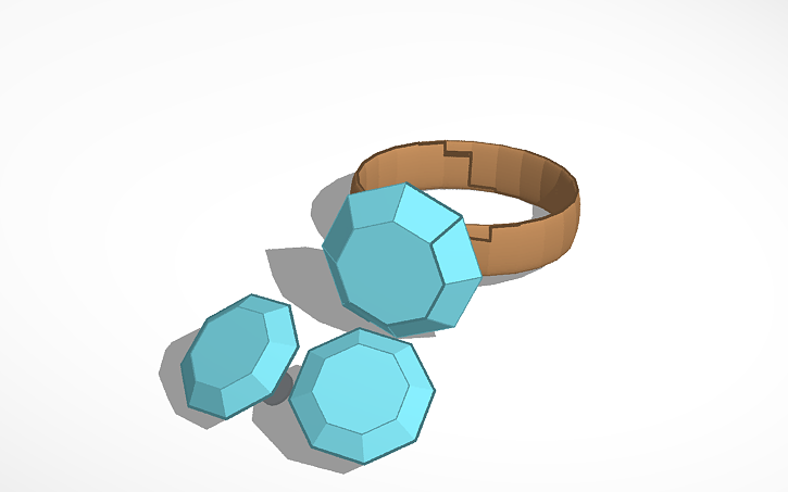 3D design Jewelry Set - Tinkercad