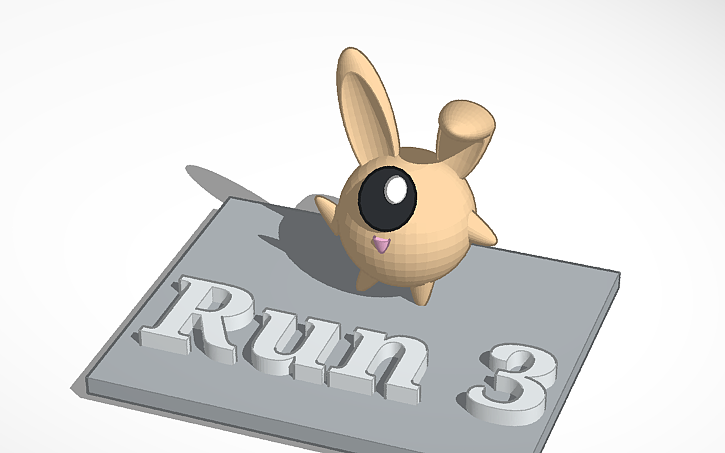 3D design The bunny | Tinkercad