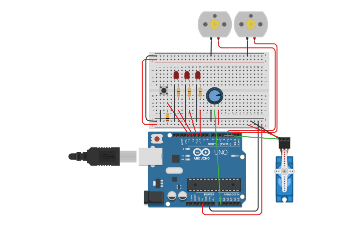 Circuit design Super Circuit Challenge 1 | Tinkercad