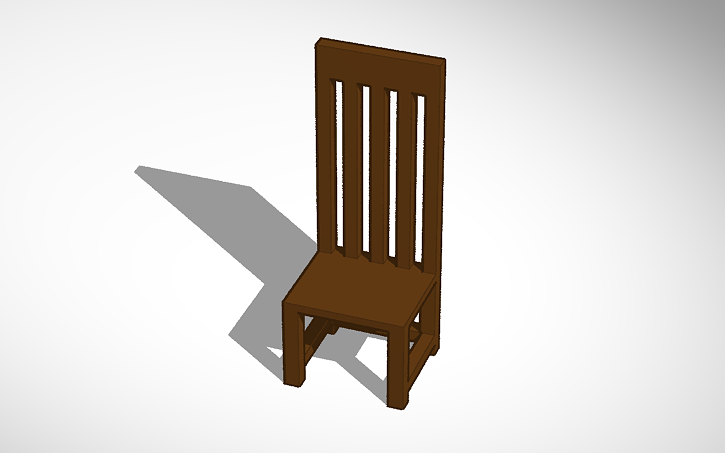 3D design Interior Design Chair - Tinkercad
