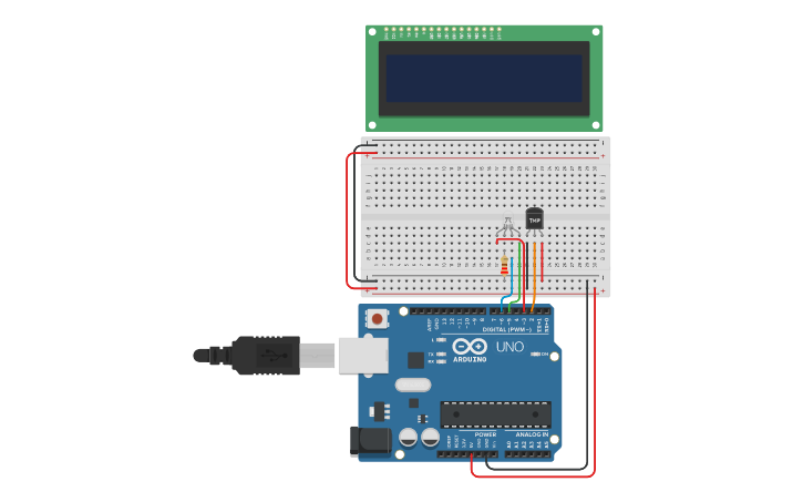 Circuit design DHT11 v1 - Tinkercad