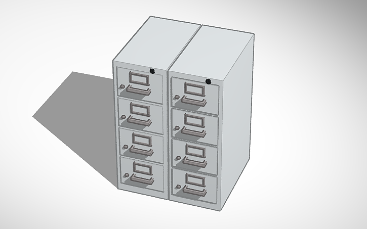 3D design Filing Cabinet | Tinkercad