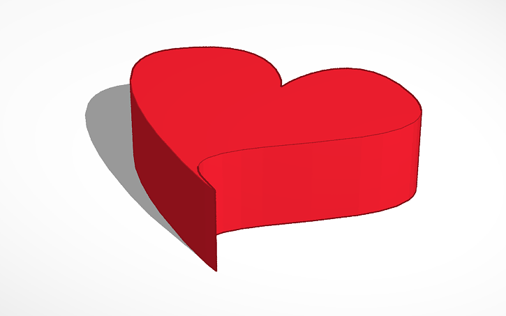 3D design hart - Tinkercad