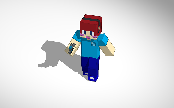 3D design minecraft skin | Tinkercad