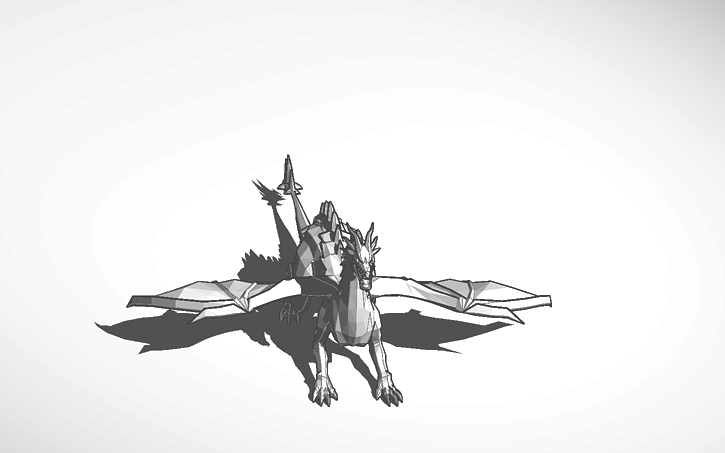3D design dragon - Tinkercad