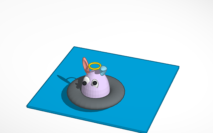 3D design The Derpy Bunny In A Pool | Tinkercad