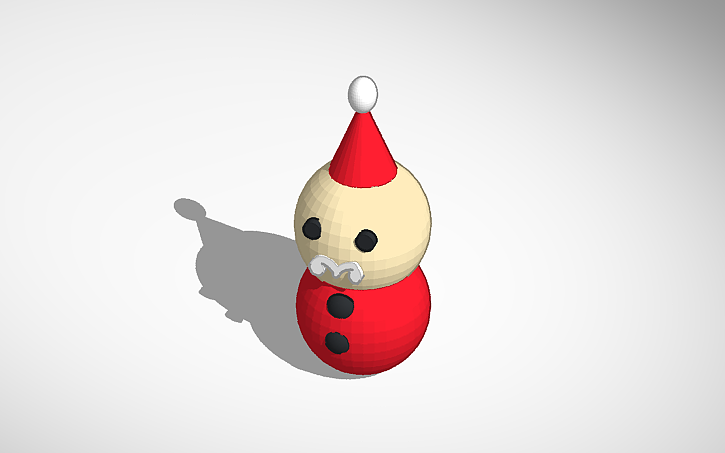 3D design santa - Tinkercad