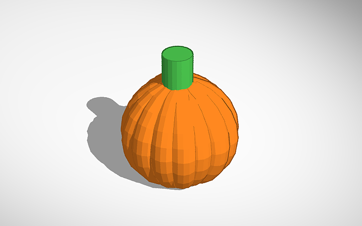 3D design Pumpkin - Tinkercad