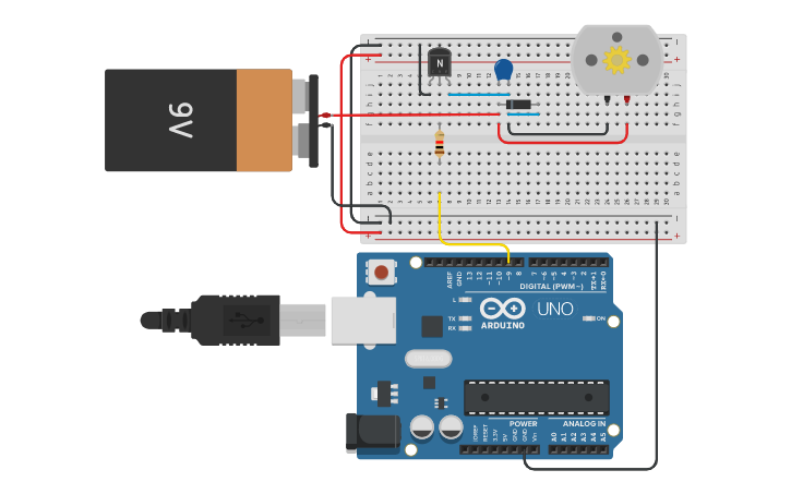 Circuit Design Experiment 4 C Serial Dc Motor Control Tinkercad