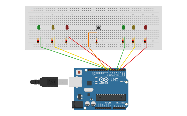Circuit Design Circuito Semaforo Tinkercad