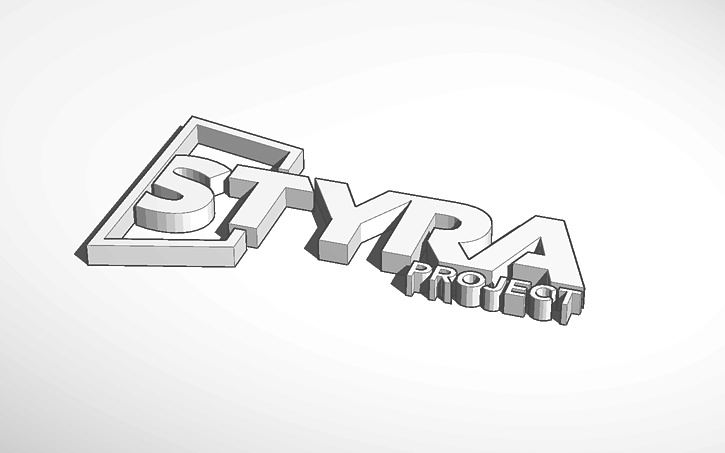 3D design Styra Project Logo | Tinkercad