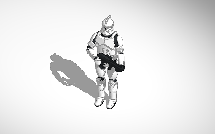3D design Phase 1 Clone Trooper (Standard) - Tinkercad