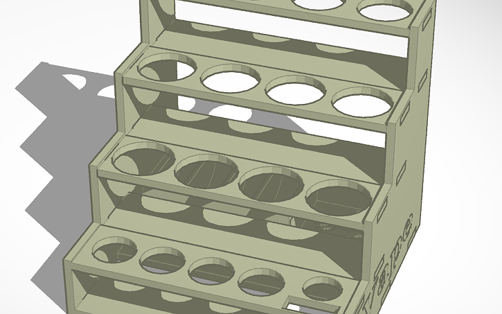 3D design E-Juice Stand - Tinkercad
