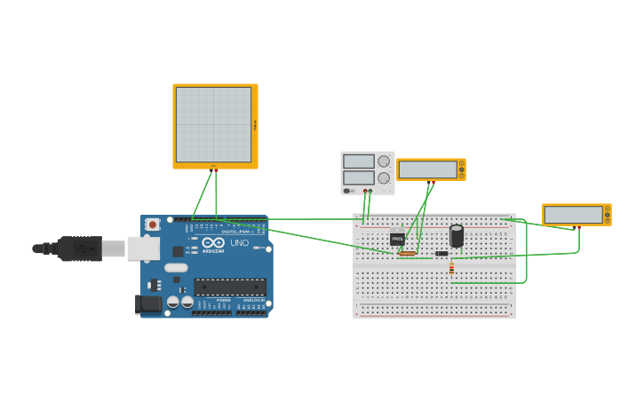 Circuit design buck-boost converter - Tinkercad