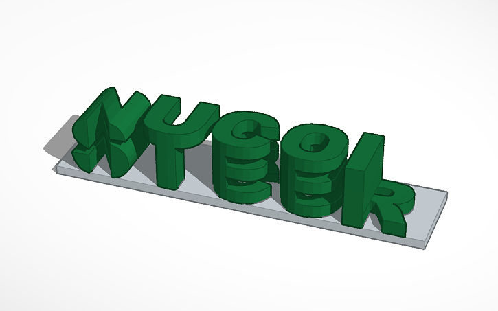 3D design NUCOR STEEL TIPPY LETTERS | Tinkercad