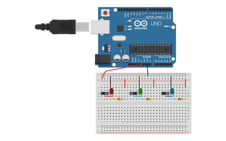Circuit design atividade aula 10 - Tinkercad