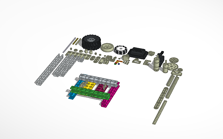 3D design Tetrix Parts - Kit - Tinkercad