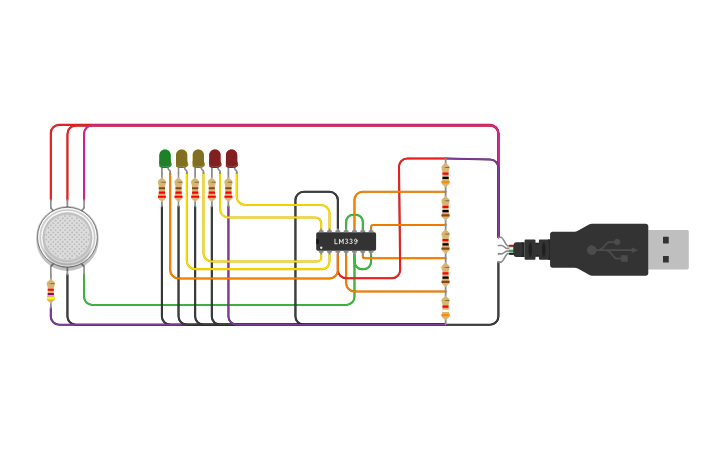 Circuit design Analog gas sensor | Tinkercad