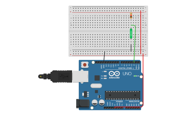 Circuit Design Tilt Sensor Tinkercad