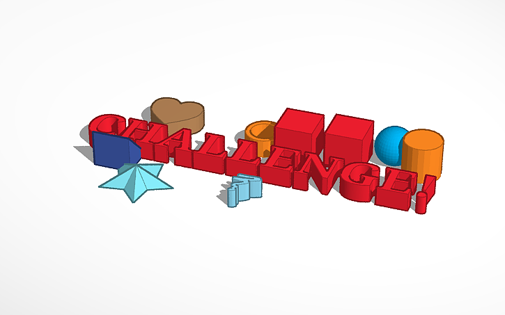 3d Design Challenge Tinkercad