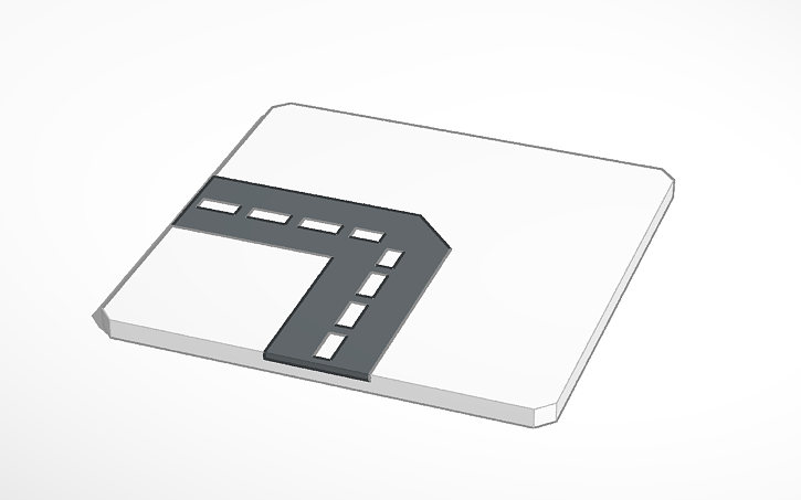 3D design corner blank - Tinkercad