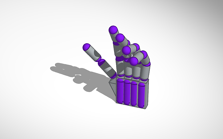 3D design hand - Tinkercad