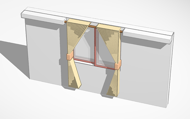 3D design CURTAIN - Tinkercad