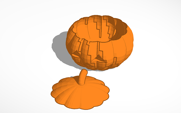 3D design Jack o Lantern - Tinkercad
