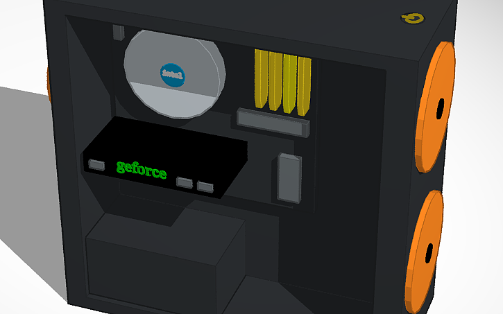 3D design pc gaming Pon4B - Tinkercad