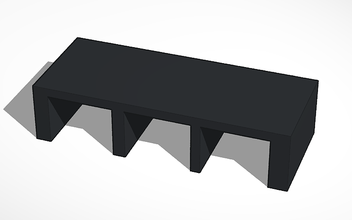 3D design Rear diffuser - Tinkercad