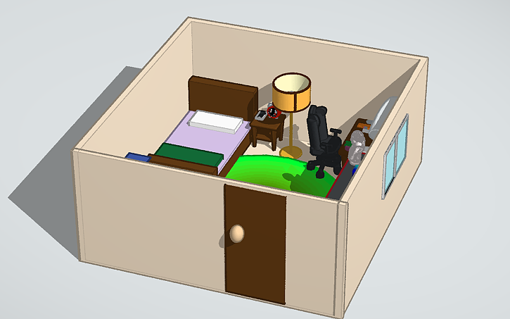 3D design My room - Tinkercad