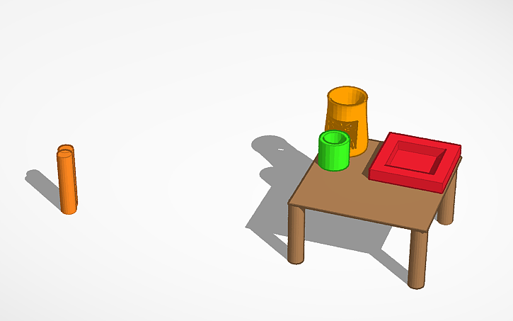 3D design Table Organizer - Tinkercad