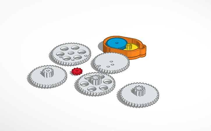3D design Gears - Tinkercad