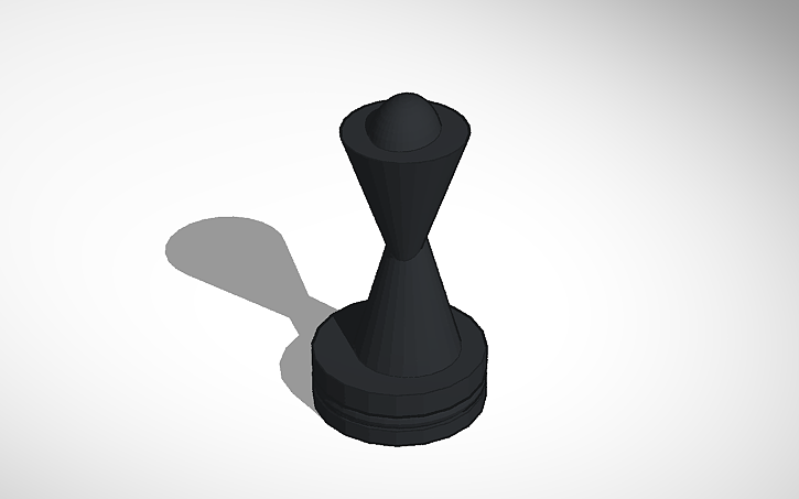 3D design Chess Pawn - Tinkercad