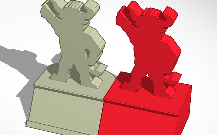 3D design Trophy Base - Tinkercad