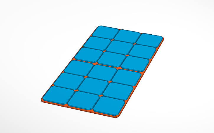 3D design Solar panel + - Tinkercad
