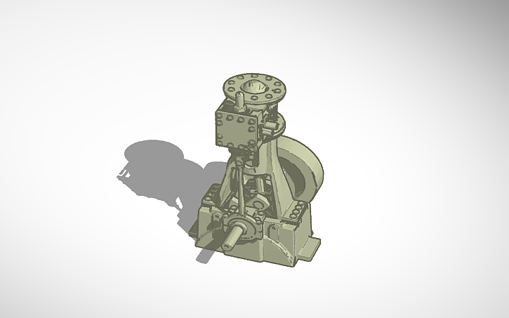 3D design Single Cylinder Steam Engine - Tinkercad