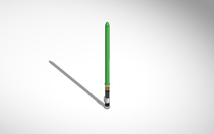 3d Design Green Plasma Sword Tinkercad